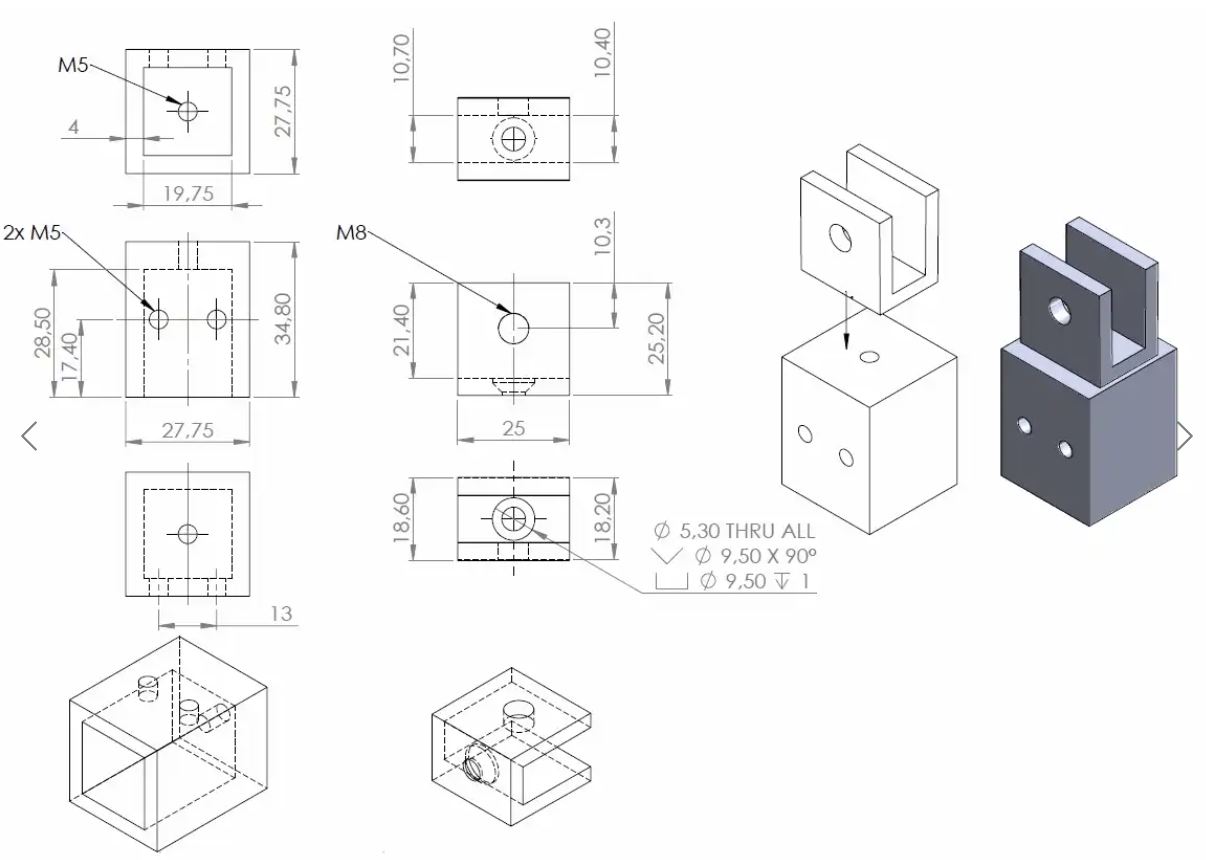 Spoj SKLO-TYČ v podélném směru | KRAUS